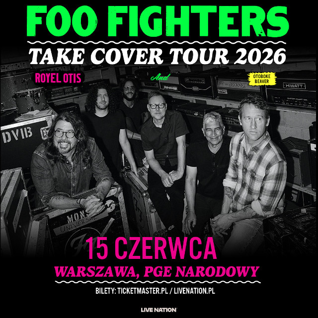 Foo Fighters - Take Cover Tour 2026 w Warszawie | Warszawa Nasze Miasto