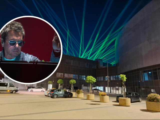Próba Jeana-Michela Jarre'a przed koncertem w Radomiu. Efektowny pokaz ...