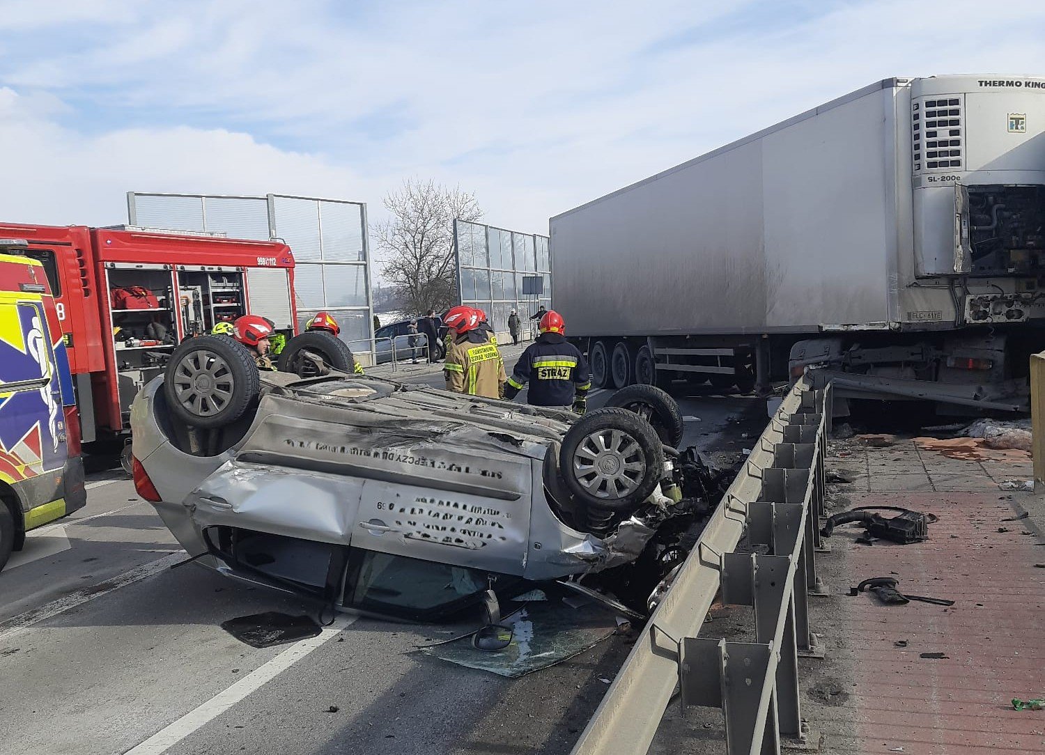 Poważny wypadek na DK 94 pomiędzy Brzeskiem i Tarnowem. W Łoponiu ...