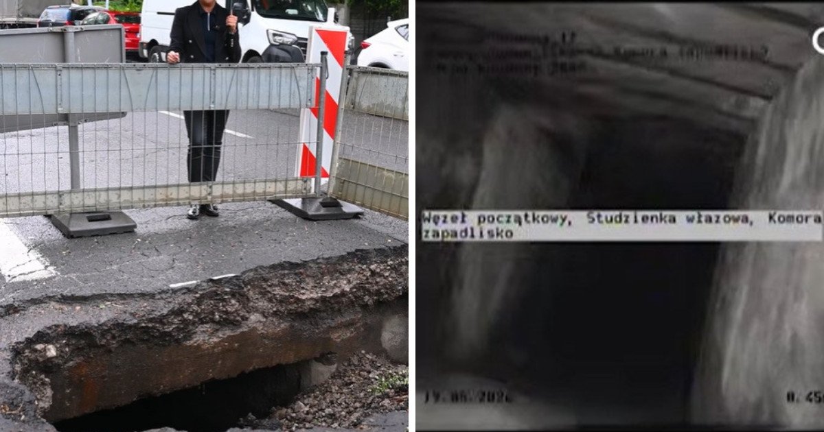 Zagadkowy tunel pod Chorzowem! Ujawniono go dzięki zapadlisku w drodze ...