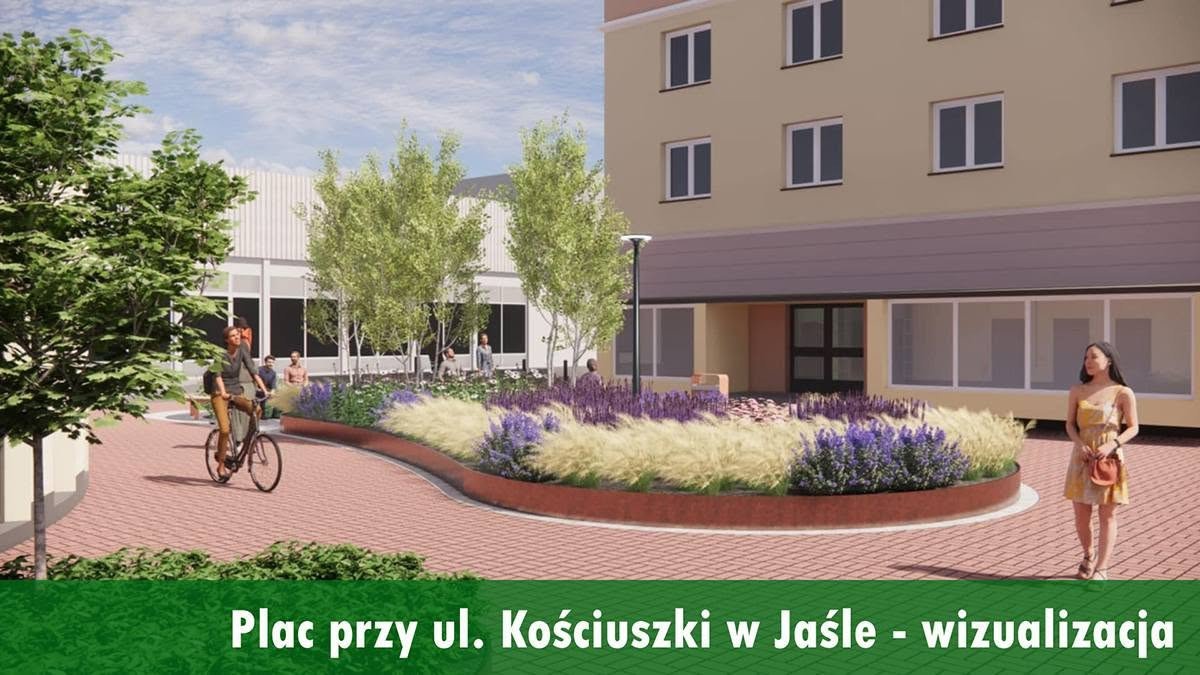 Dwa pasaże w Jaśle zyskają więcej zieleni. Rozpoczęła się przebudowa ...