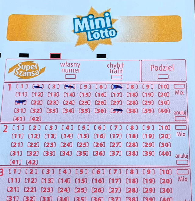 Wyniki lotto 07.06.2026. Mini Lotto, Kaskada, Multi Multi, Ekstra ...