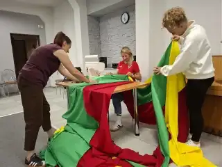 Powstaje wielka flaga na 100-lecie Victorii Skalbmierz. Będzie miała 60 ...