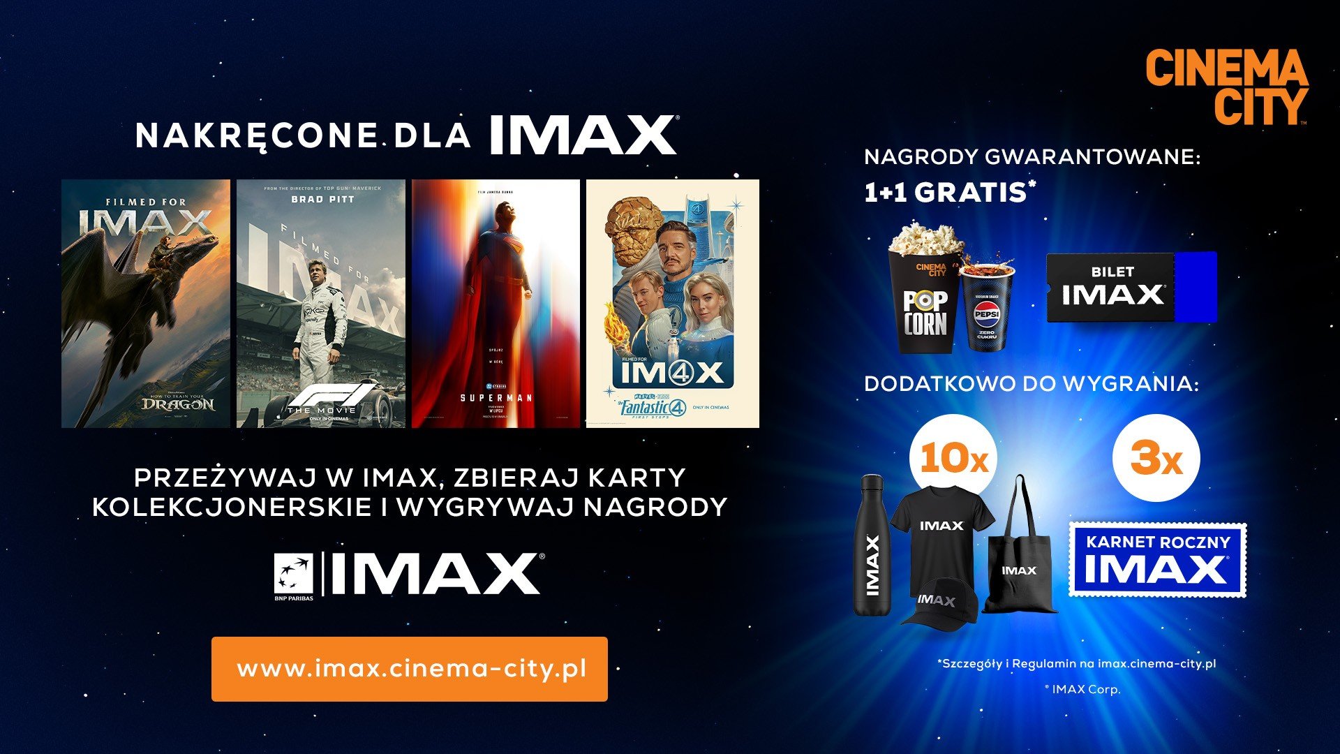 Oglądaj filmy nakręcone dla IMAX®, zbieraj karty kolekcjonerskie i ...